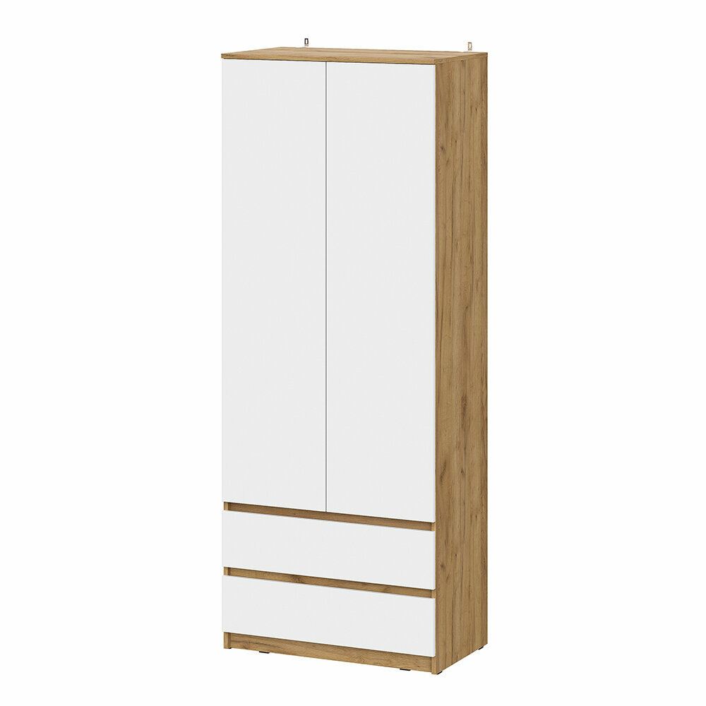 Шкаф для одежды и белья Арника Денвер Дуб Золотистый; Белый 6663175202