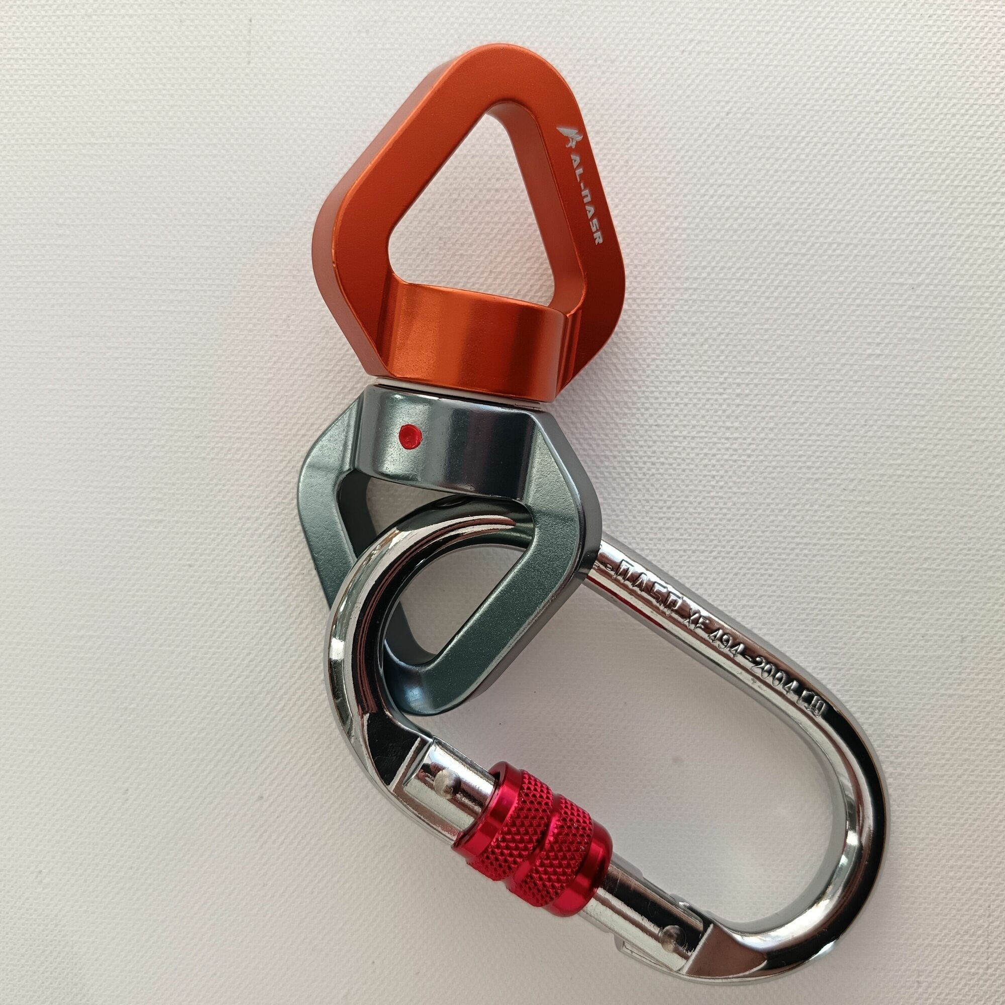 Вертлюг для промышленного альпинизма с карабином 25 kN