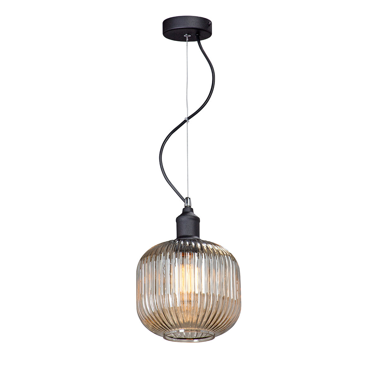 Подвес Vitaluce V4845-1/1S , 1 лампа 3м2, Е27, 40Вт, цвет чёрный матовый. %Распродажа!%