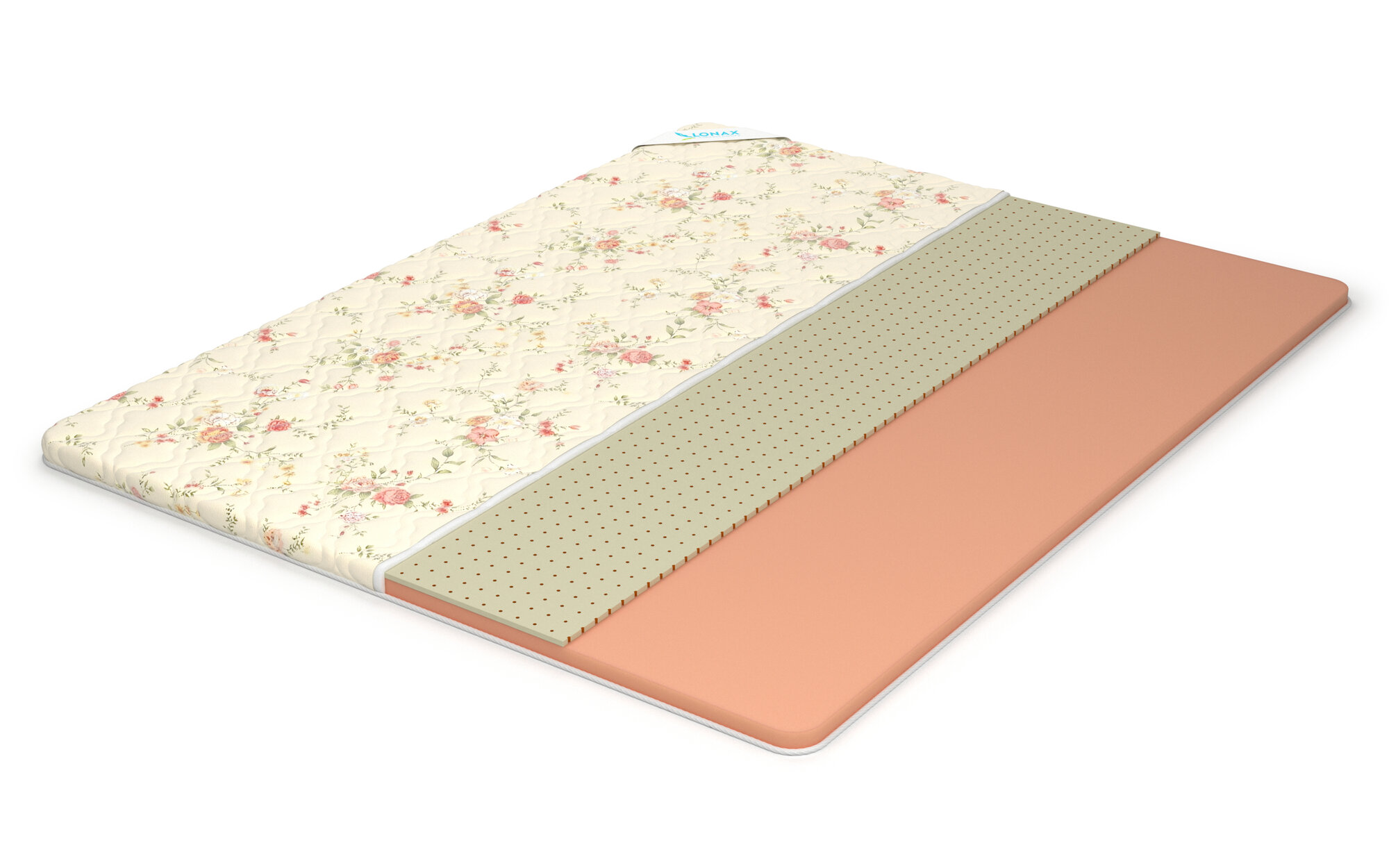 Матрас Lonax LX Comfort 4 85х195 серии Топпер высота 4 см анатомический мягкий латексный Беспружинный