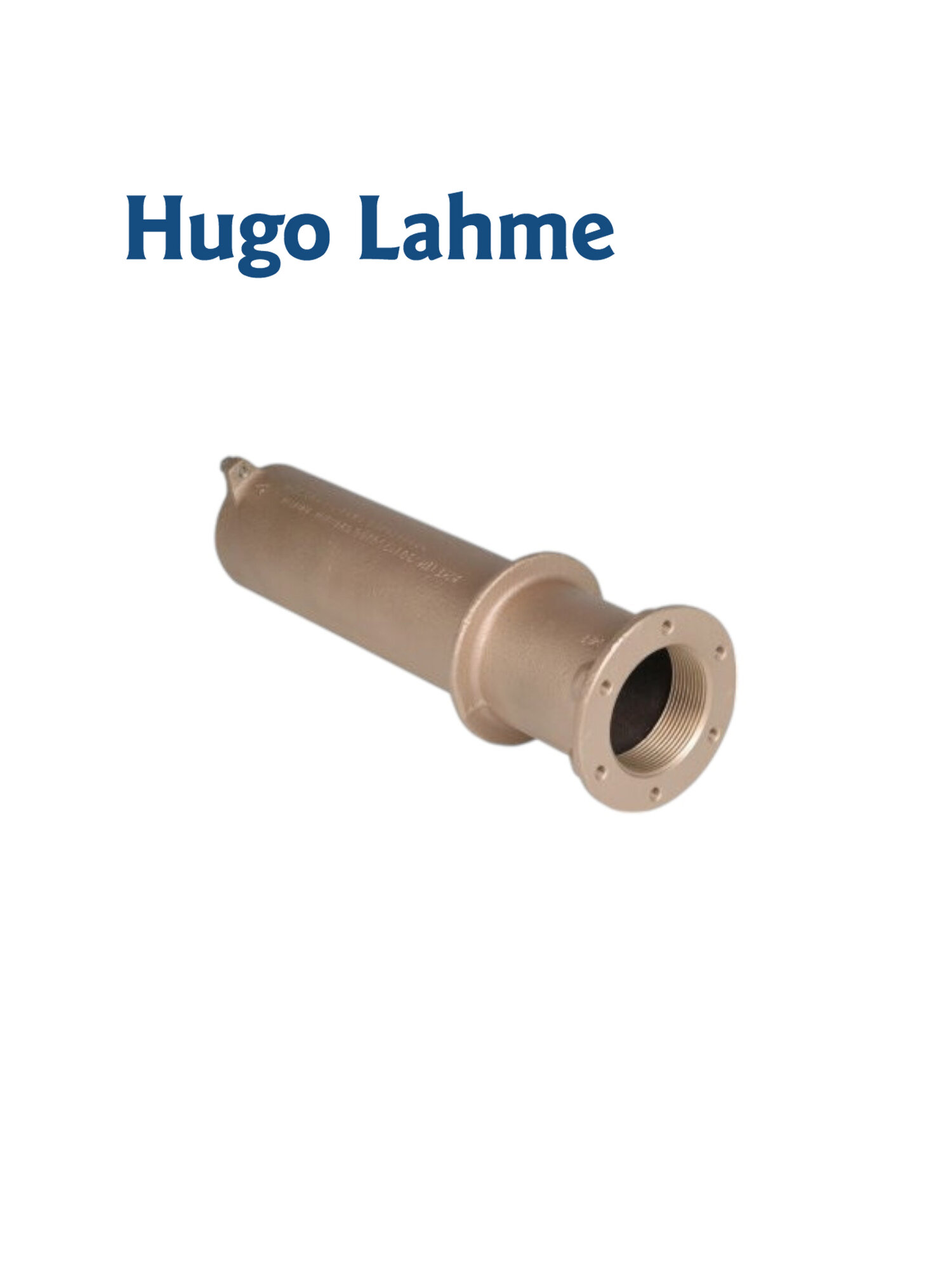 Стеновой проход Hugo Lahme с фланцем для форсунки 2", 240 мм, подключение 2", бронза арт. 3001050