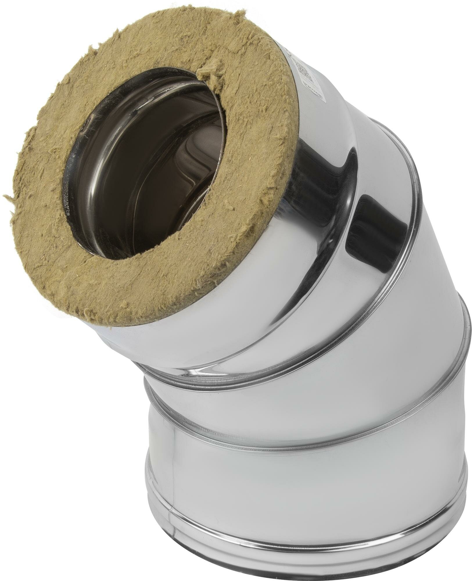 Сэндвич-колено Металлик и Ко 135° D115x200 мм 430/0.8 мм