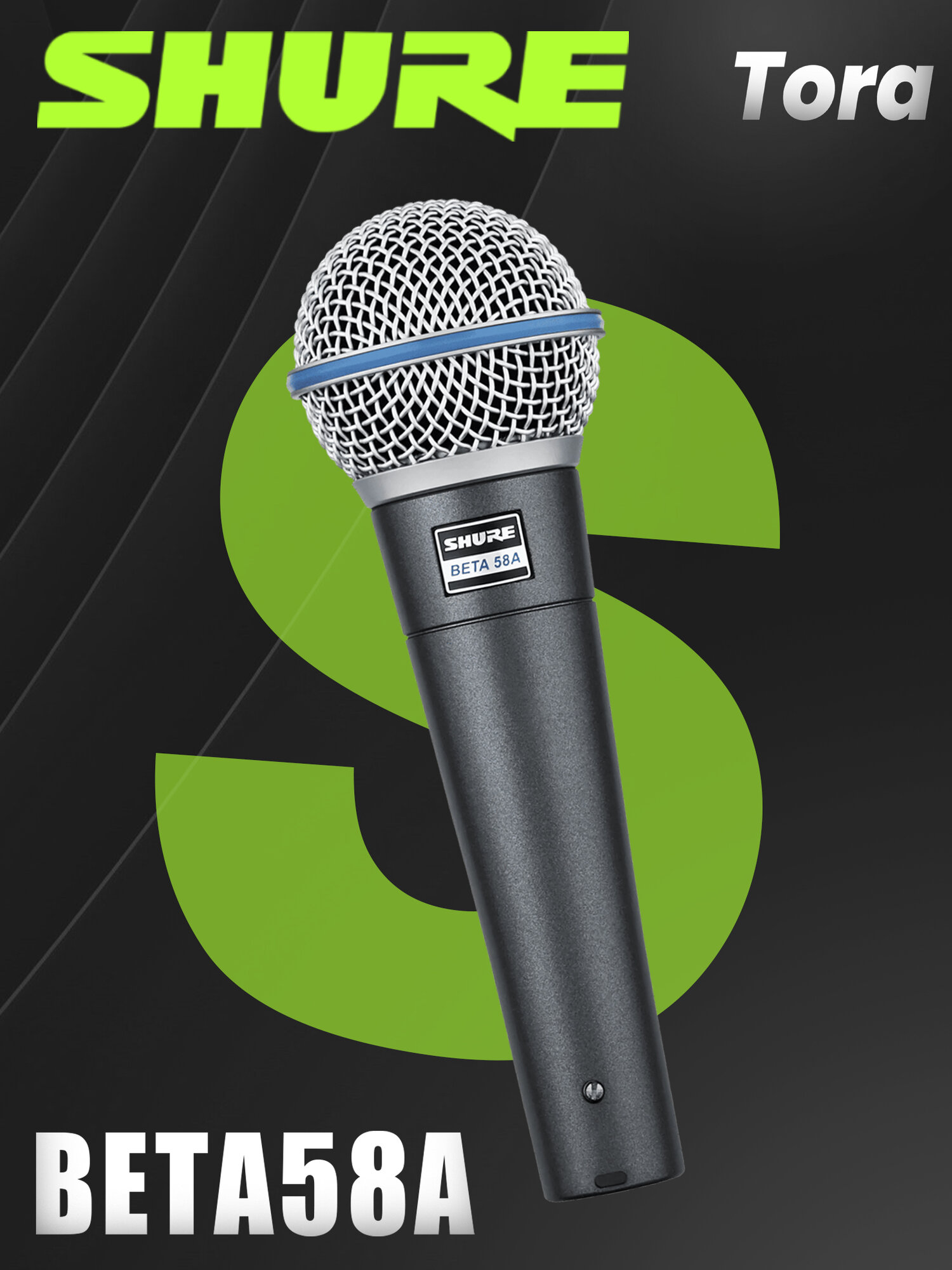 Shure Микрофоны для живого вокала BETA58A Профессиональный ручной микрофон с динамической катушкой