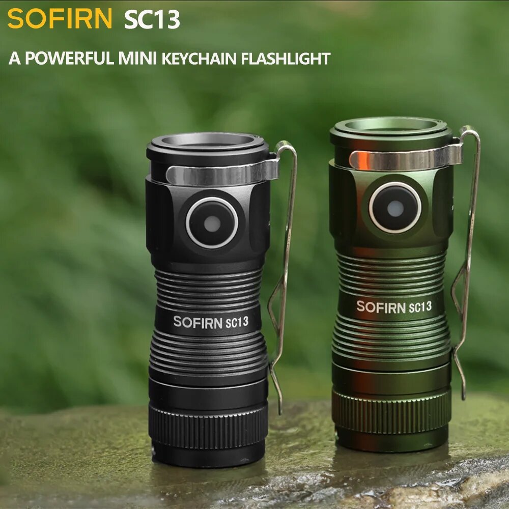 Sofirn SC13 Mini фонарик черный, белый свет 519A
