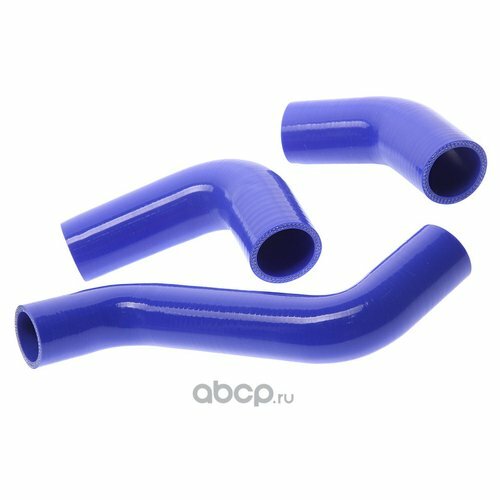 Патрубок уаз радиатора дв. змз-409 евро-4 комплект 3шт. синий силикон megapower MegaPower 13017042