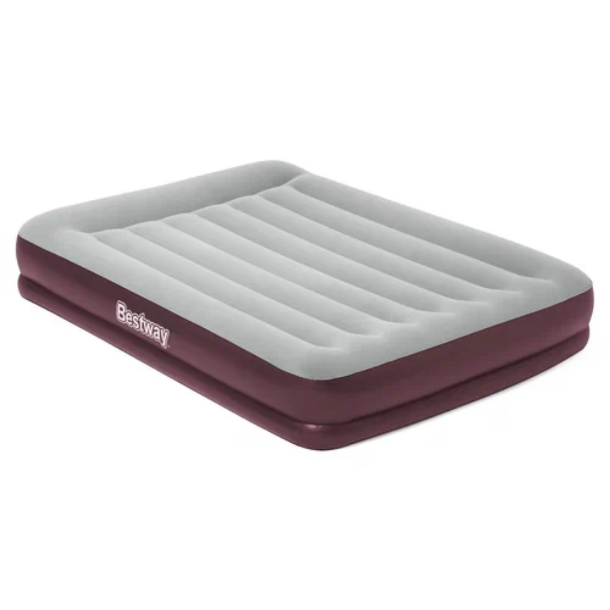 Надувной матрас Bestway Tritech Airbed Queen 67699, двухспальный, 203х150, цвет бордовый/серый