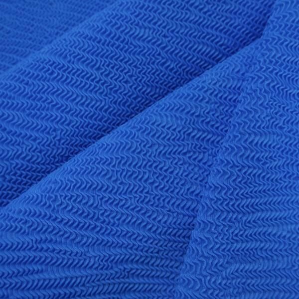 Ткань бифлекс рельефный Ibiza 60316 Snap (синий васильковый) отрез 100*120 см
