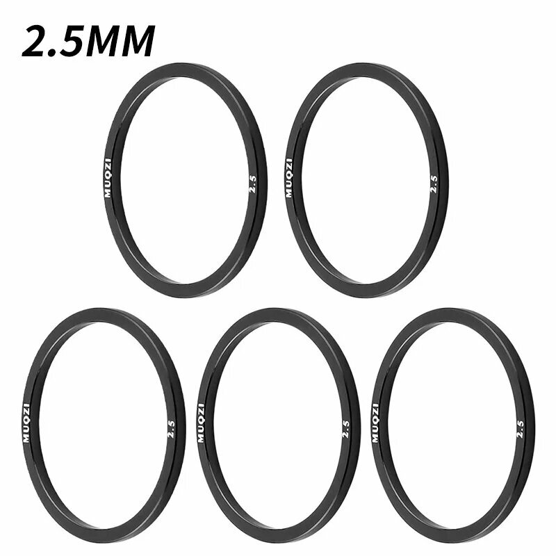 MUQZI Прокладки для каретки велосипеда 5 шт. Черный, 2.5mm Black