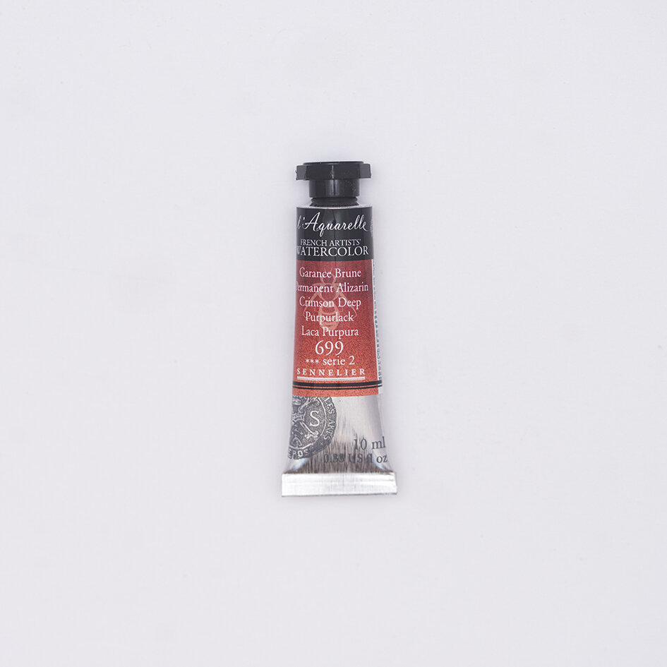 Sennelier Акварельная краска Artist, туба, 10 мл, ализарин красный темный