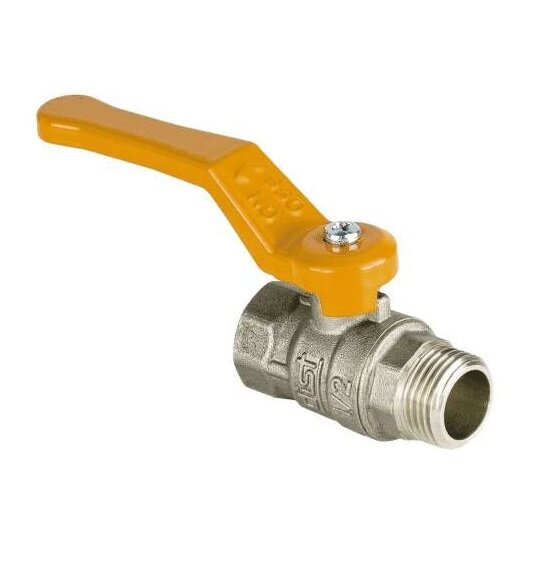 Кран шаровой для газа 1/2" г/ш ручка DIST Стандарт 421Р (10)