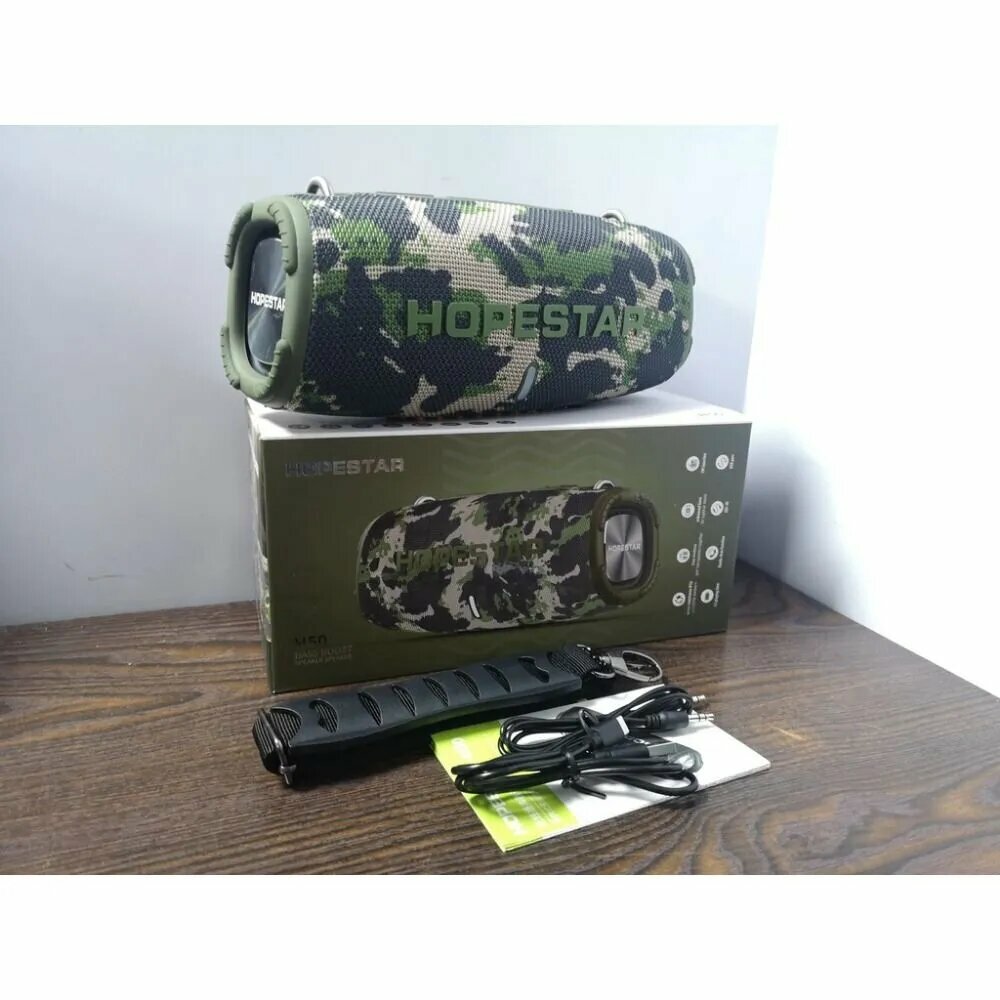 HOPESTAR H50 20Вт Портативный Бумбокс С Bluetooth И Сабвуфером MP3-Плеер Высокая Мощность Аудио Центр