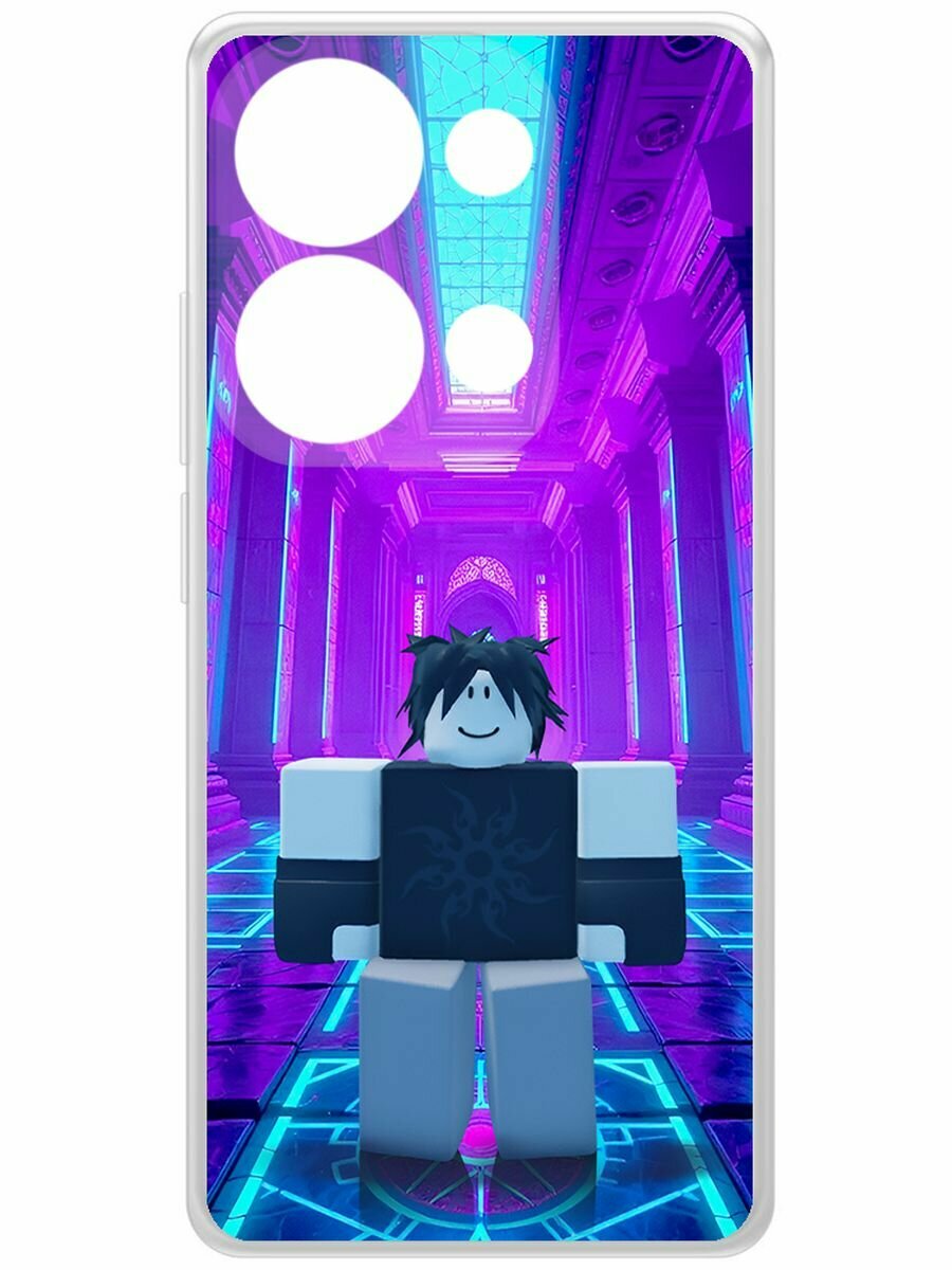 Чехол-накладка Krutoff Clear Case Roblox-Форсакен Ту Тайм (Forsaken Two Time) для Xiaomi Poco M6 Pro 4G