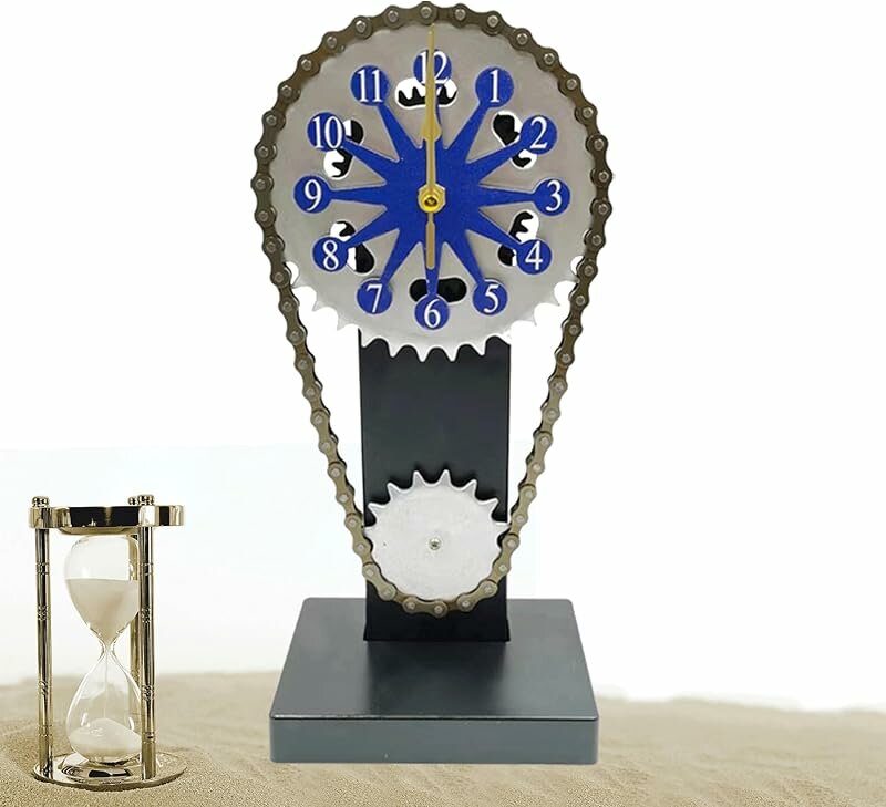 3D ретро металлические механические часы для настольных часов