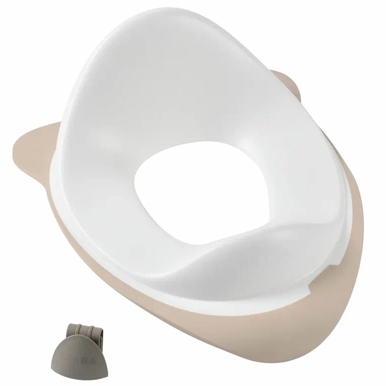 Сиденье для унитаза Beaba с крючком для крепления к стене или унитазу Reducteur de toilette - Terre d'argile 920421