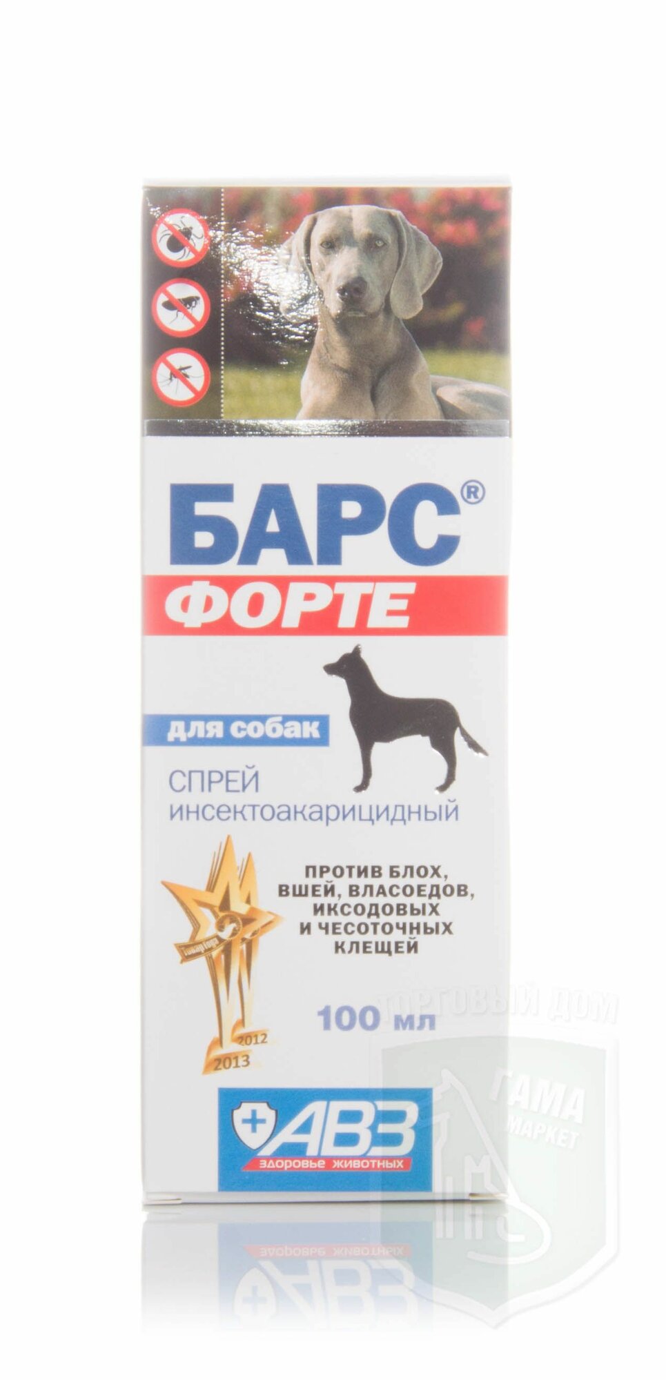 Барс форте спрей для собак инсектоакарицидные, 100 мл,