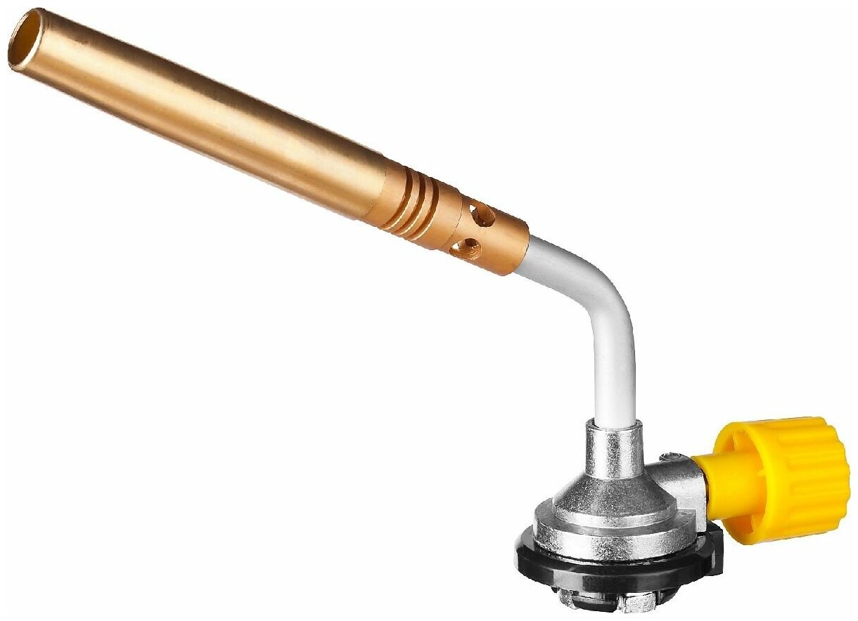 Газовая горелка STAYER ProTerm турбо нагрев 1300°С 1.6 кВт с цанговым соединением для баллона