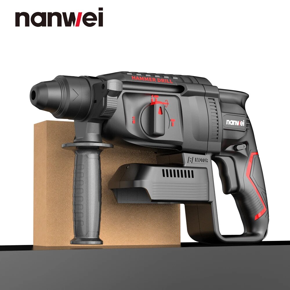 NANWEI 21V Бесщёточная ударная дрель No battery