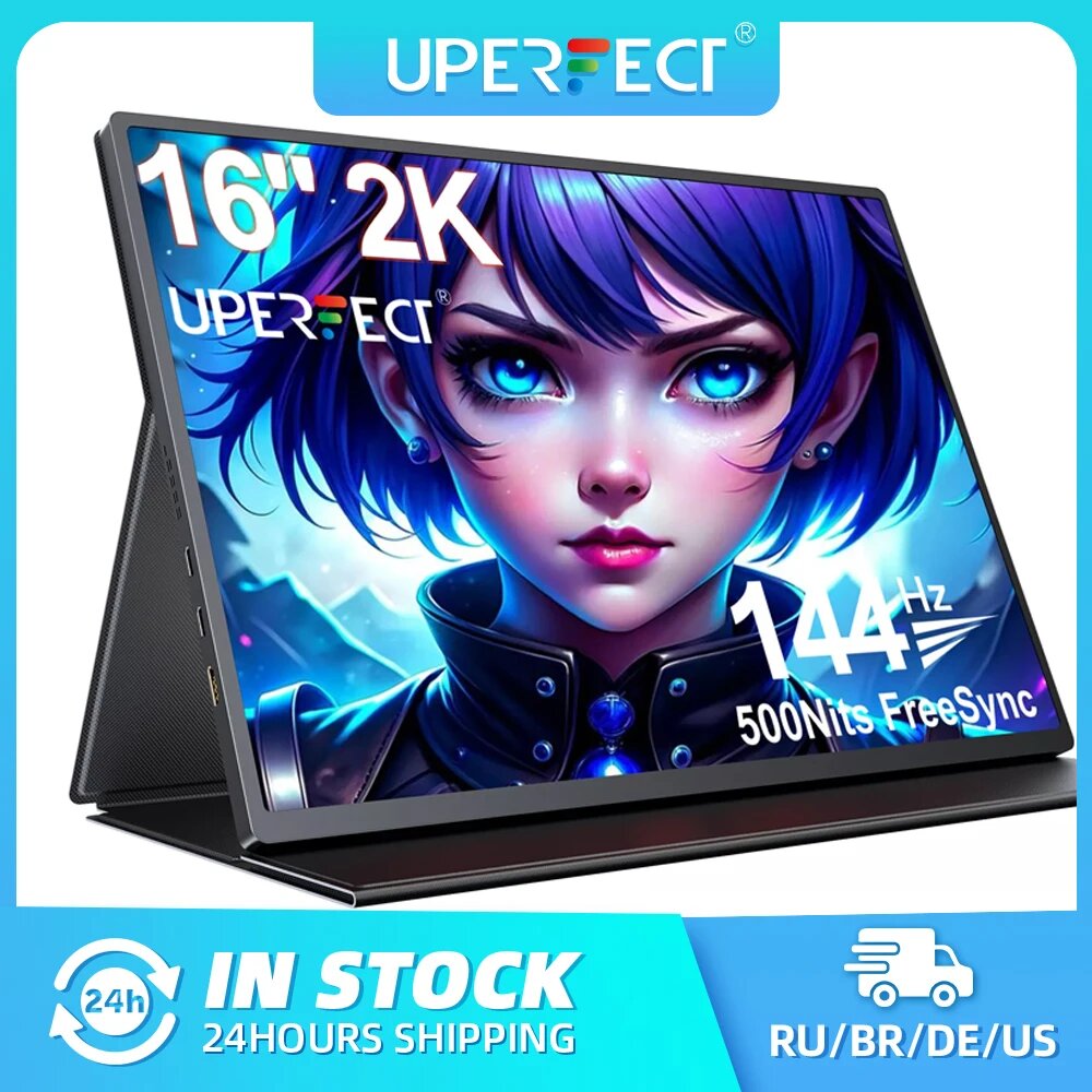 Uperfect UGame C2 Pro 16" 144 Гц QHD игровой монитор Европейская вилка (EU Plug)