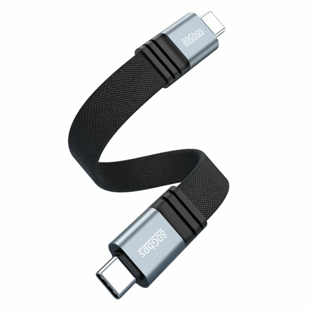 Премиальный плетеный кабель USB Type C 6 дюймов 240W алюминиевый разъем для планшетов, ноутбуков и игровых устройств