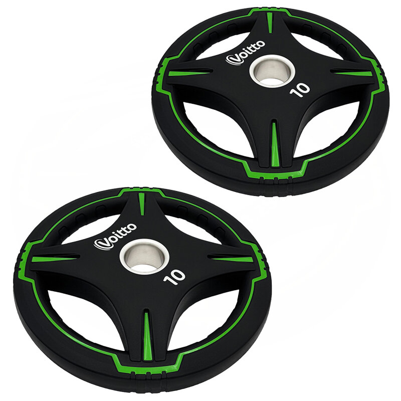 Набор дисков TPU с 4-мя хватами Voitto V-303 10 кг (2 шт) - d51