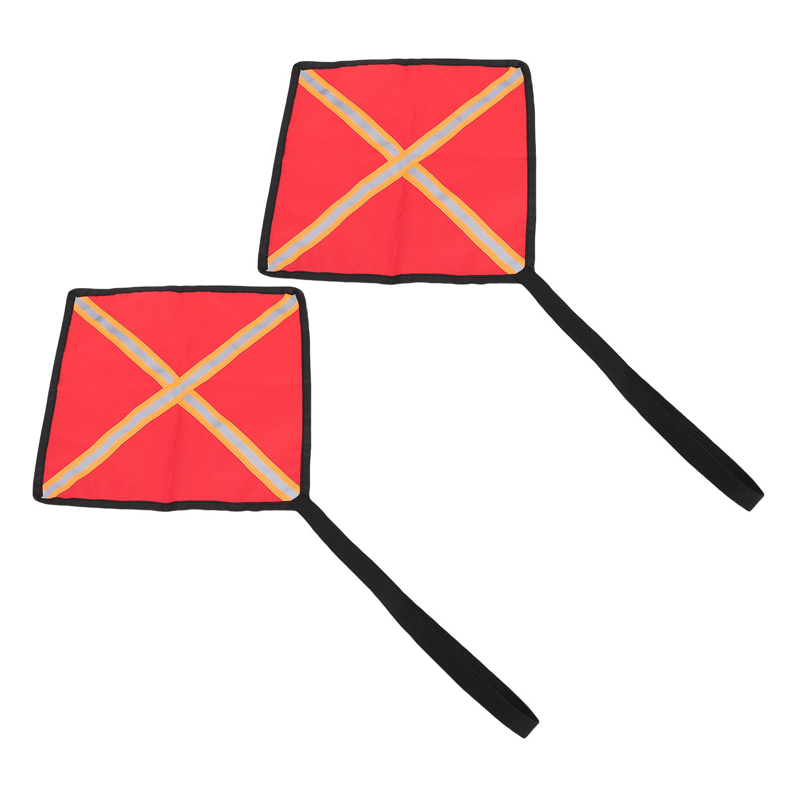 Шт. светоотражающих красных флага для каяков, 30x30 см, для грузовиков, лодок и каноэ.