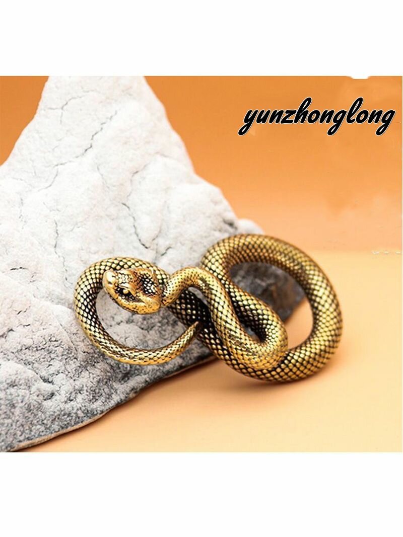 Скульптура змеи, Латунь , Бронза, золотой