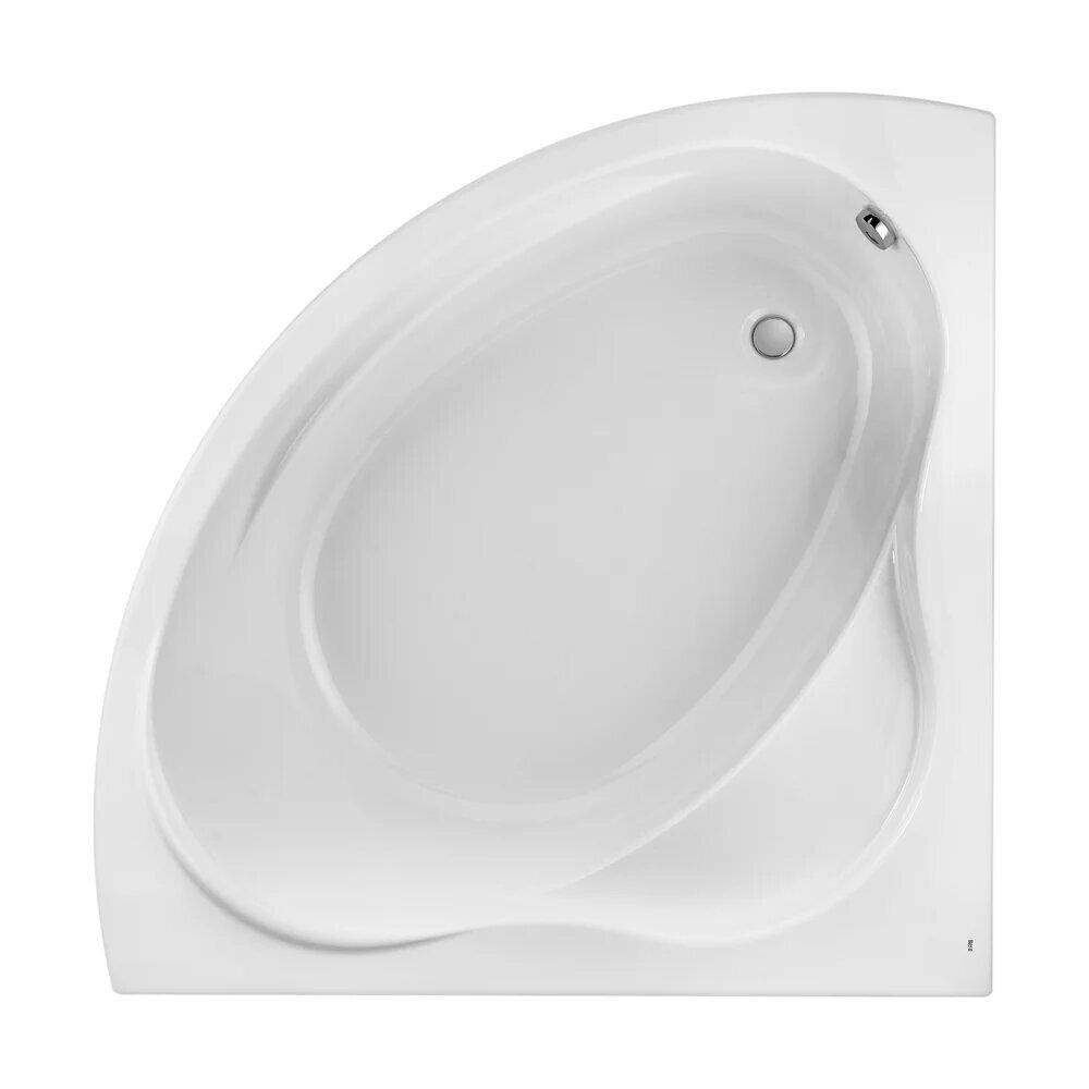 Акриловая ванна Roca Bali без опоры 150x150, угловая, пристенная, белая, глянцевая, прямоугольная