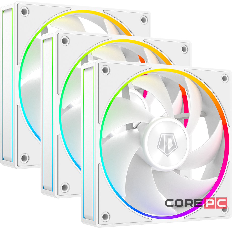 Вентилятор для корпуса ID-COOLING AF-127-ARGB-W TRIO, безопасное охлаждение
