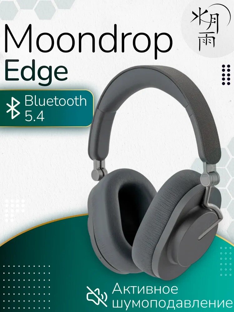 MOONDROP EDGE Высококачественные Беспроводные Наушники ANC 40 Мм С Низким Уровнем Искажений Bluetooth 5.4 LDAC-гарнитура