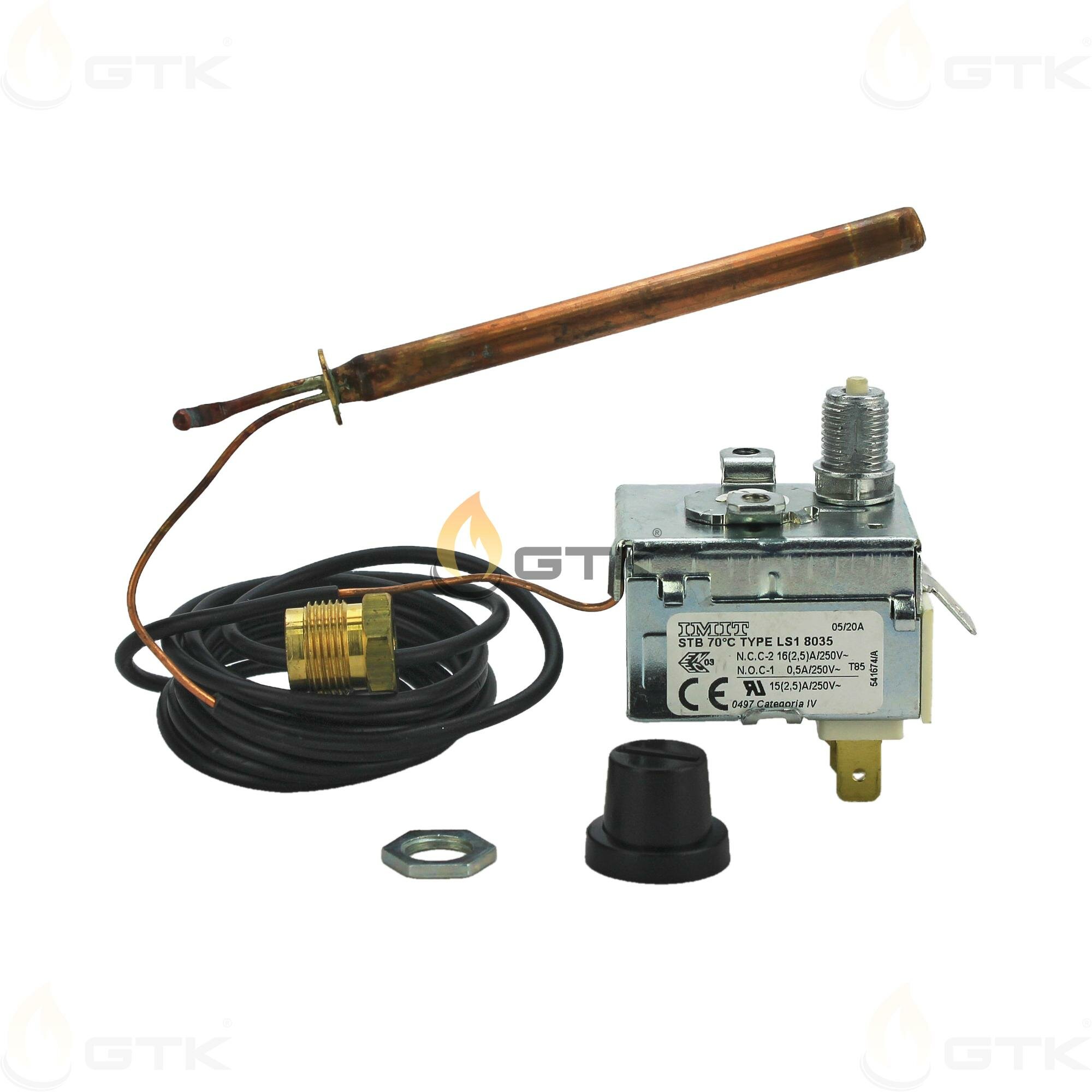 Термостат предохранительный Elco LS1 8035 70C 1500 мм, 65013854