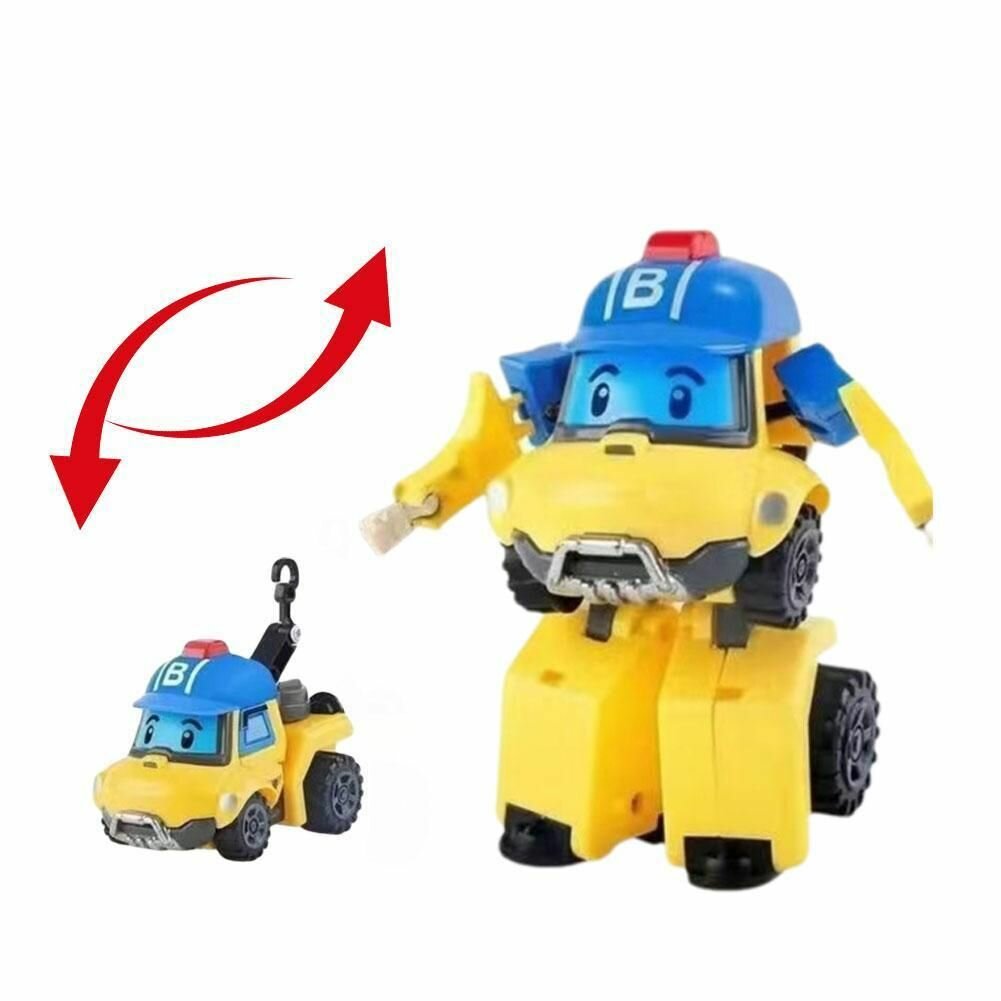 Роботы-трансформеры, полицейская машина Поли и все остальные машинки