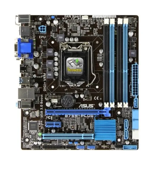 Материнская плата ASUS B75M PLUS, microATX, 4 слота памяти, 2200 МГц