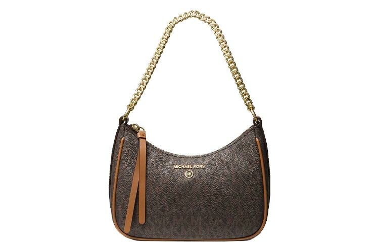 Сумка MICHAEL KORS темно-коричневая холщовая сумка