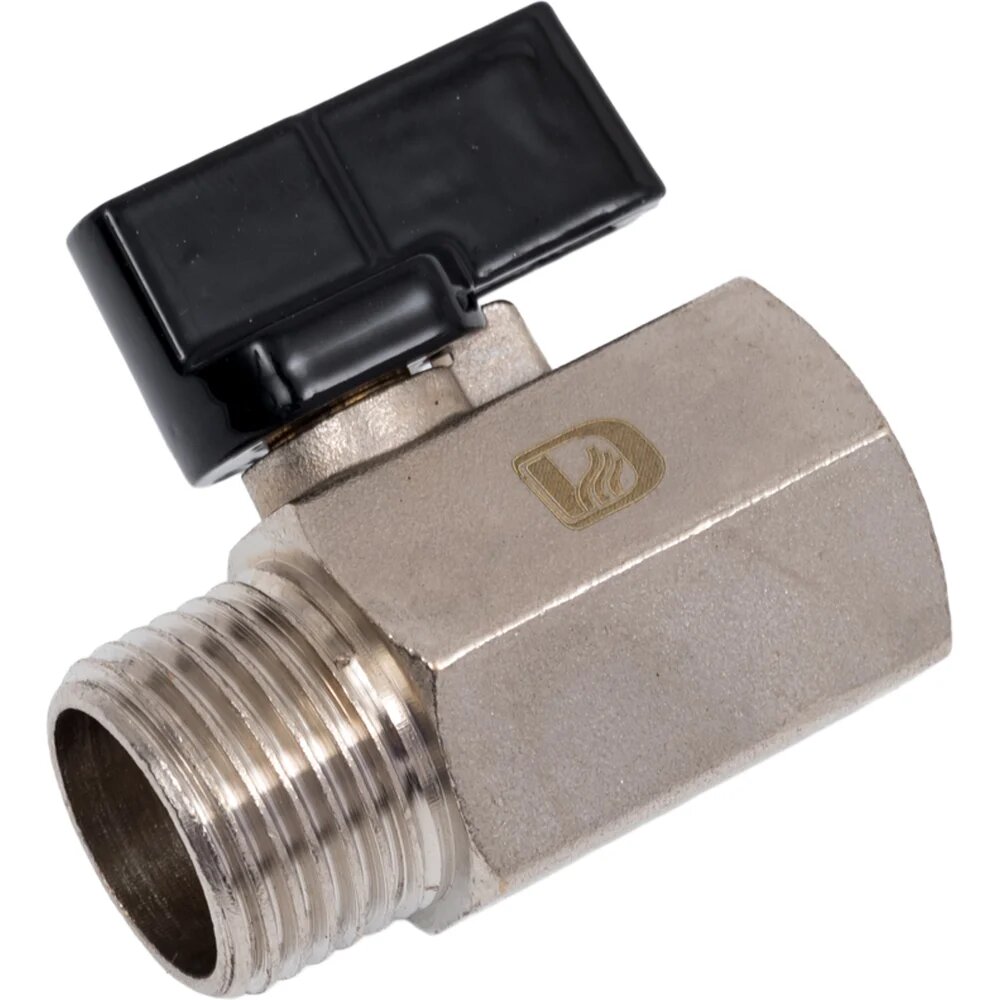 Кран шаровой Damento мини 1/2" В-Н, гайка-штуцер
