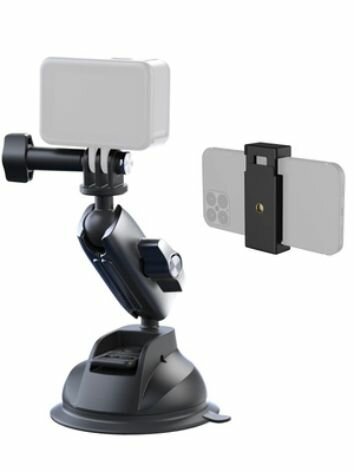 Крепление на присоске для экшн-камер и телефонов TELESIN TE-SUC-012