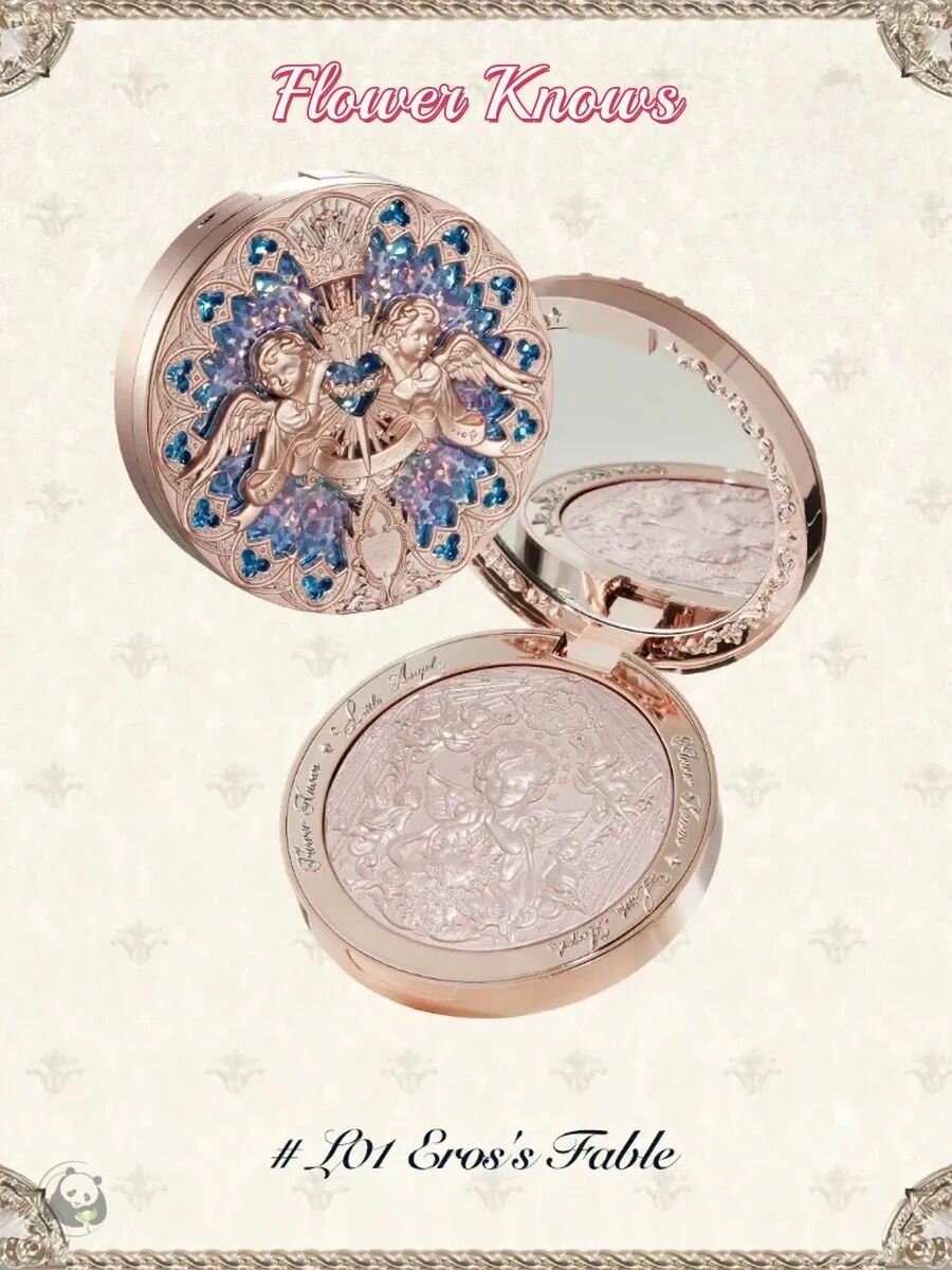 Хайлайтер для лица Flower Knows Little, M01 Бледный Венчик (Матовый)