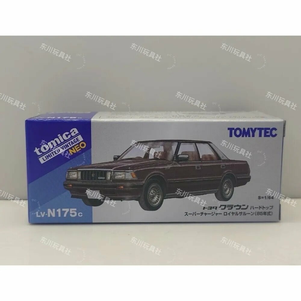 Машинка 2506 TOMYTEC 1:64 TLV LV-N175c Toyota Crown 1985 model Burgundy Die-cast Alloy Model Collection Toy Children Gifts