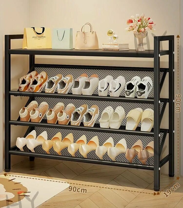 Обувница, Металл, Металлический сплав, 90х19х90 см