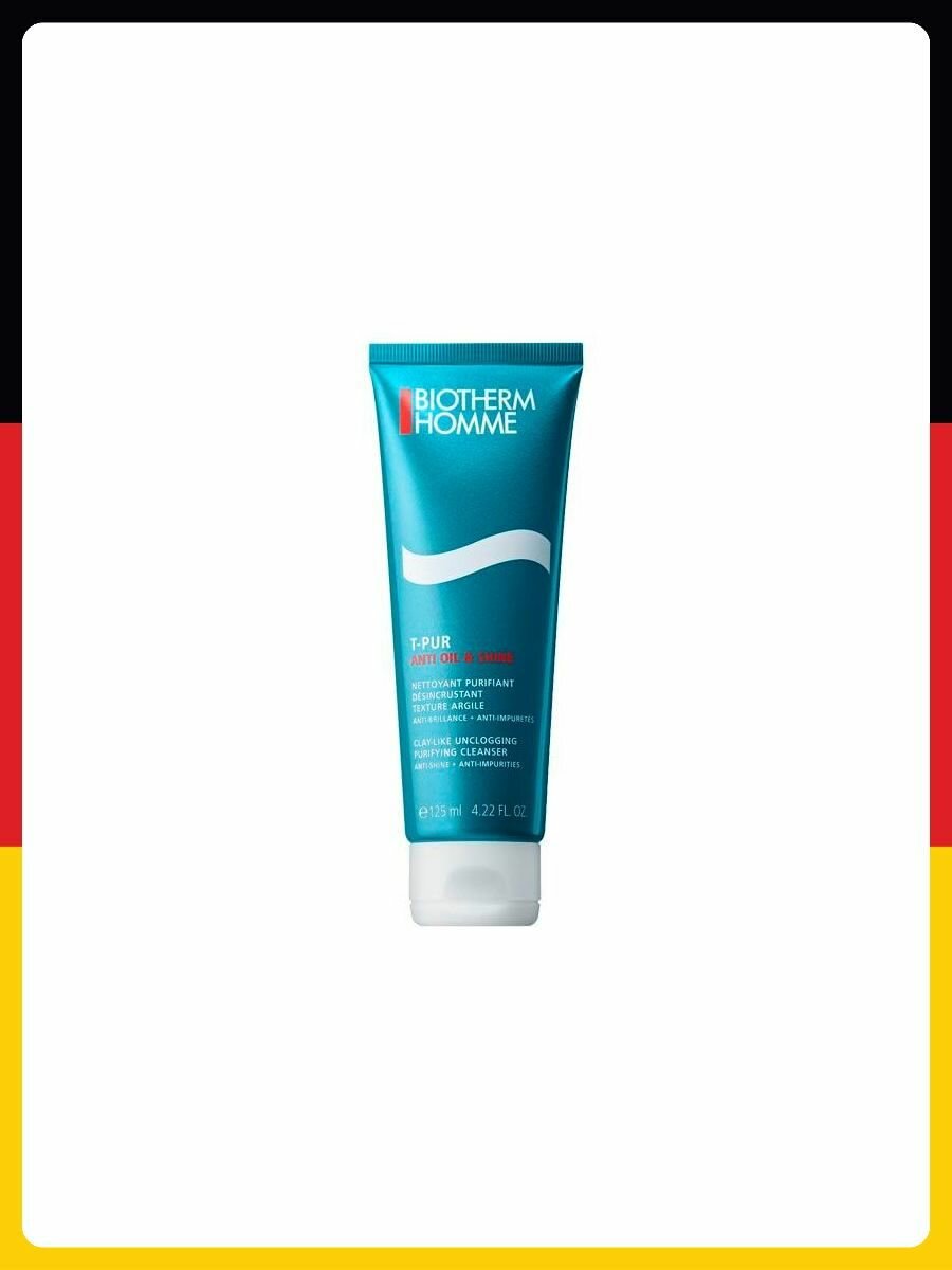 Гель для ухода за кожей Biotherm Homme T-PUR Очищающий 125 мл