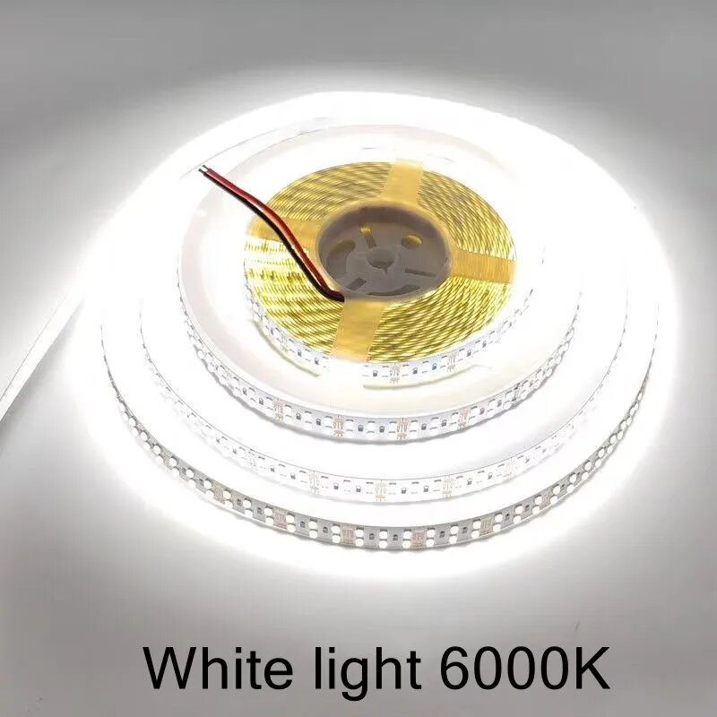 Гибкая Светодиодная Лента SMD 2835, 240 Светодиодов/м, 220В AC / 24В DC, Теплый/нейтральный/белый Свет, 10мм/11мм