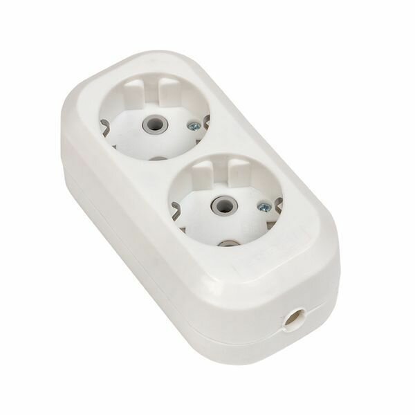 Колодка для удлинителя EKF 2-м с заземлением, 16 А Эксперт 3.5 кВт