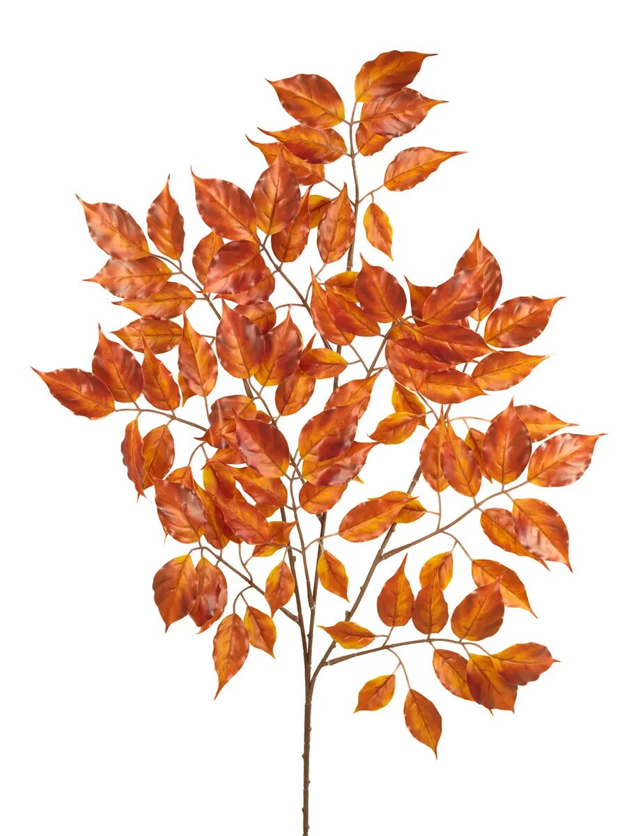 Цветок искусственный Рускус ветка осень 65 см