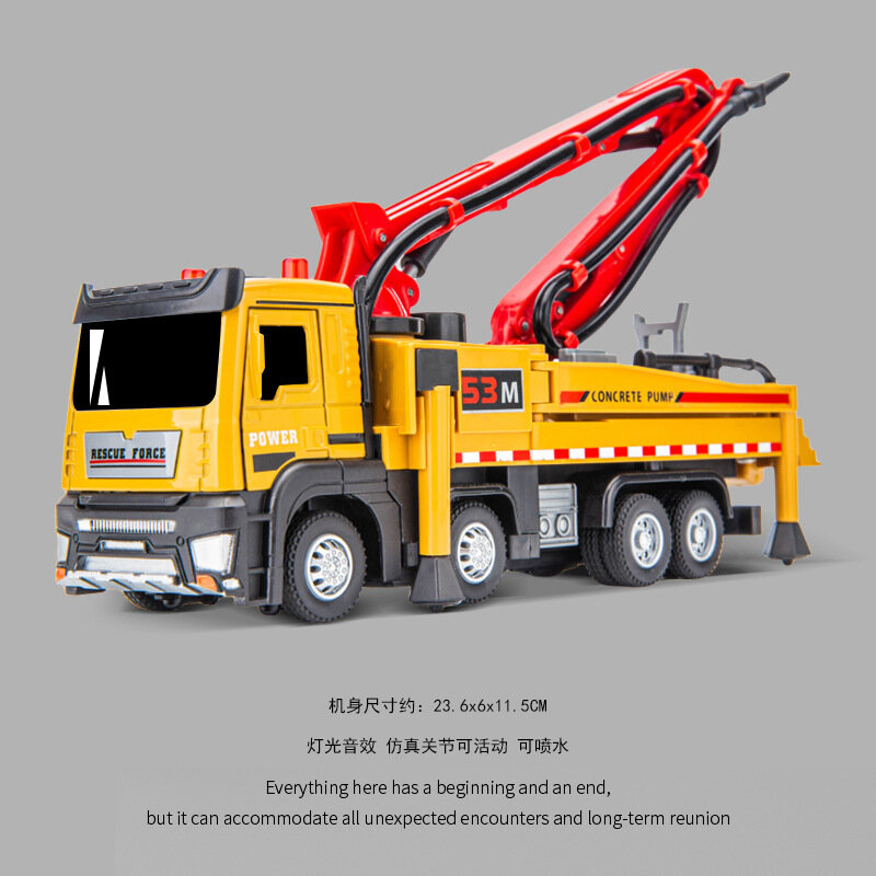 Детский экскаватор из сплава, детский набор строительной техники, мини-экскаватор, экскаватор-погрузчик, модель крана, игрушка для мальчиков.