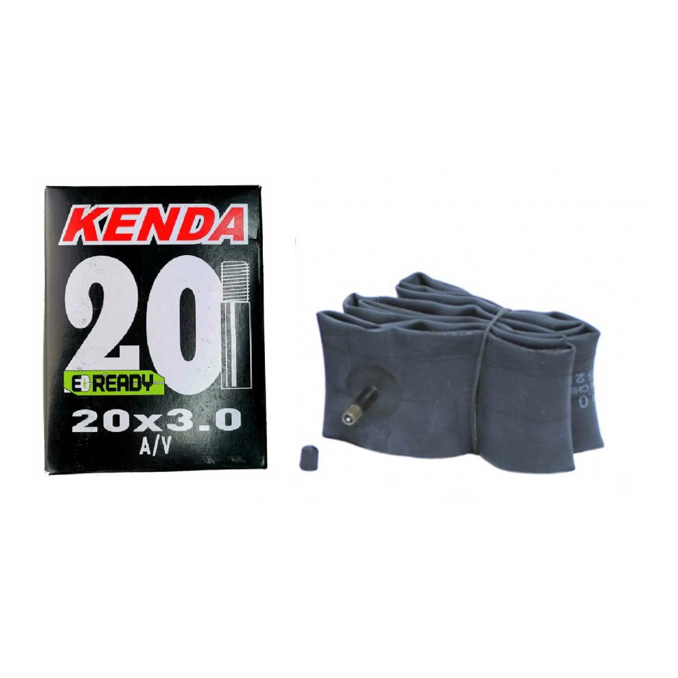 Велосипедная камера Kenda 20"x3.00 для фэтбайка автомобильный ниппель a/v
