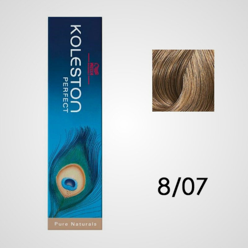 8/07 Стойкая крем краска Koleston 60мл WELLA Koleston perfect 8/07 Краска 60мл