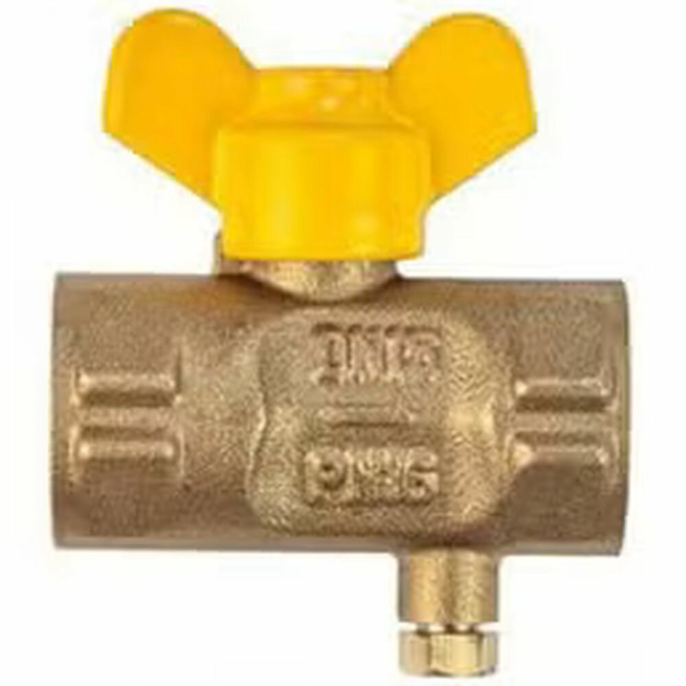 Кран для манометра Росма 301 Ду15 Ру16 ГАЗ трехходовой латунный, внутренняя/внутренняя резьба, присоединение G1/2″хM20х1.5, с краном Маевского