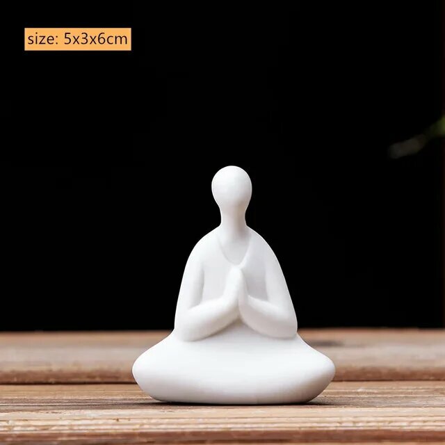 Керамические украшения в стиле дзен, фигурки чайных питомцев, статуэтки Будды, китайские чайные сервизы, маленькие фигурки монахов, аквариумы, украшения для бонсай, настольные украшения, изделия ручной работы.