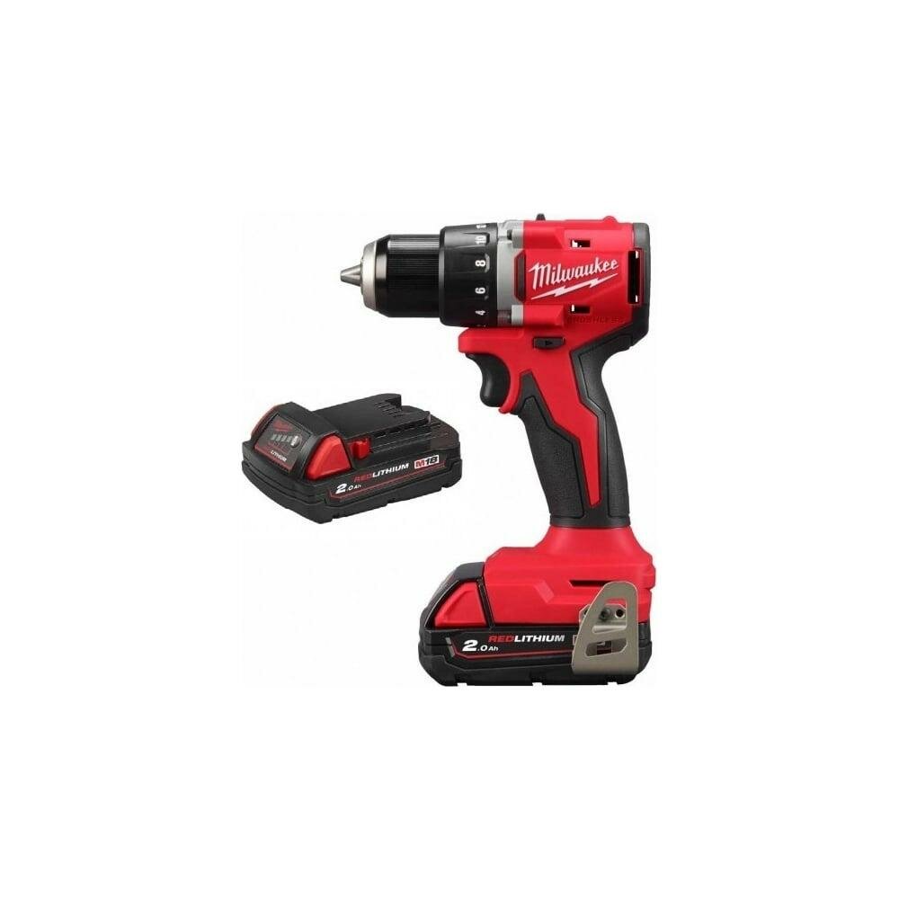 Аккумуляторная дрель-шуруповерт Milwaukee M18 BLDDRC-202C 4933492833