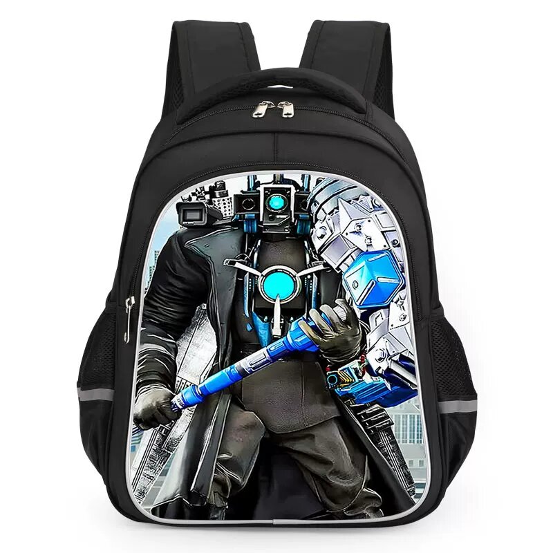 Рюкзак для детей с поддержкой спины Toilet Man Titan Monitor для 1-2 классов, стиль 09