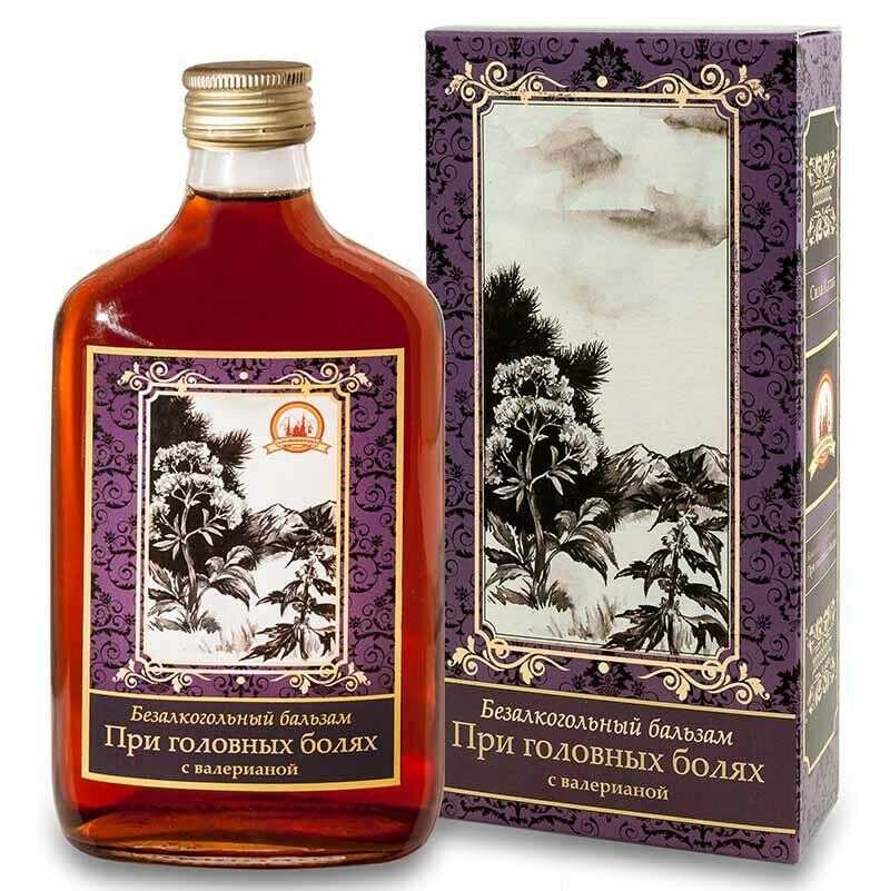Бальзам безалкогольный "При головных болях" с валерианой 250 мл